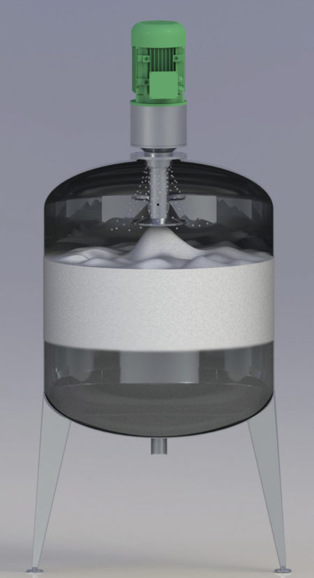 Defoaming machine-broke foams by mechanical mixer | ZIONBROS-defoaming ...